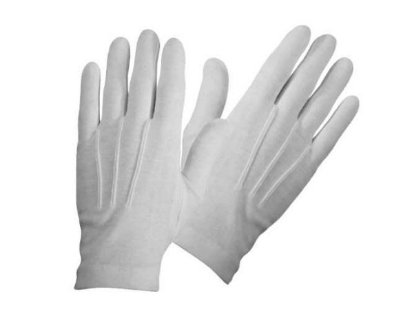 White Military parade gloves